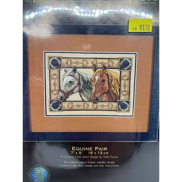 Dimensions | Art | Vtg Dimensions Gold Collection Petites Equine Pair ...